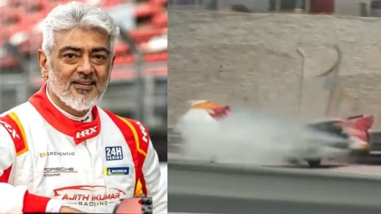 Actor Ajith Kumar Survives Terrifying Car Crash During Dubai Racing ...